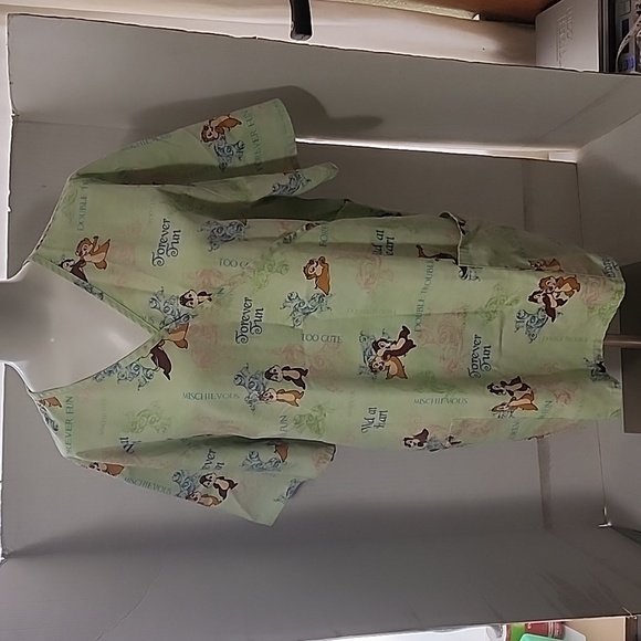 Disney | Tops | Disney Chip And Dale Chipmonks Nurses Scrub | Poshmark